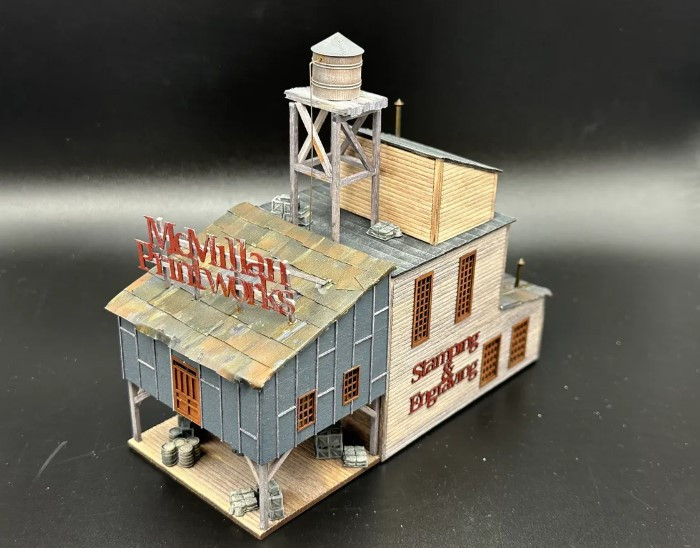Mudd Creek Models 025HO - McMillans Print Works - HO Scale Kit ...