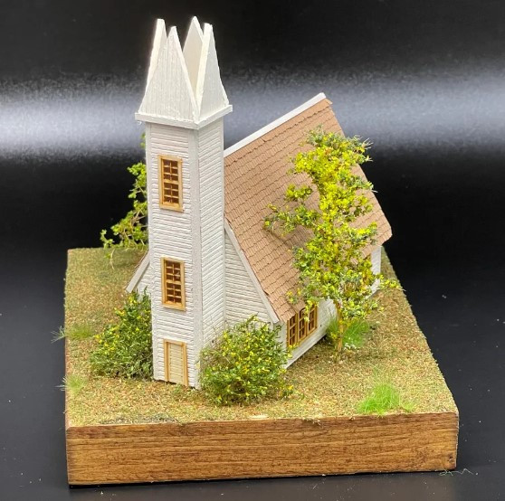 Mudd Creek Models 010N - The Church - N Scale Kit - Midwest Model Railroad