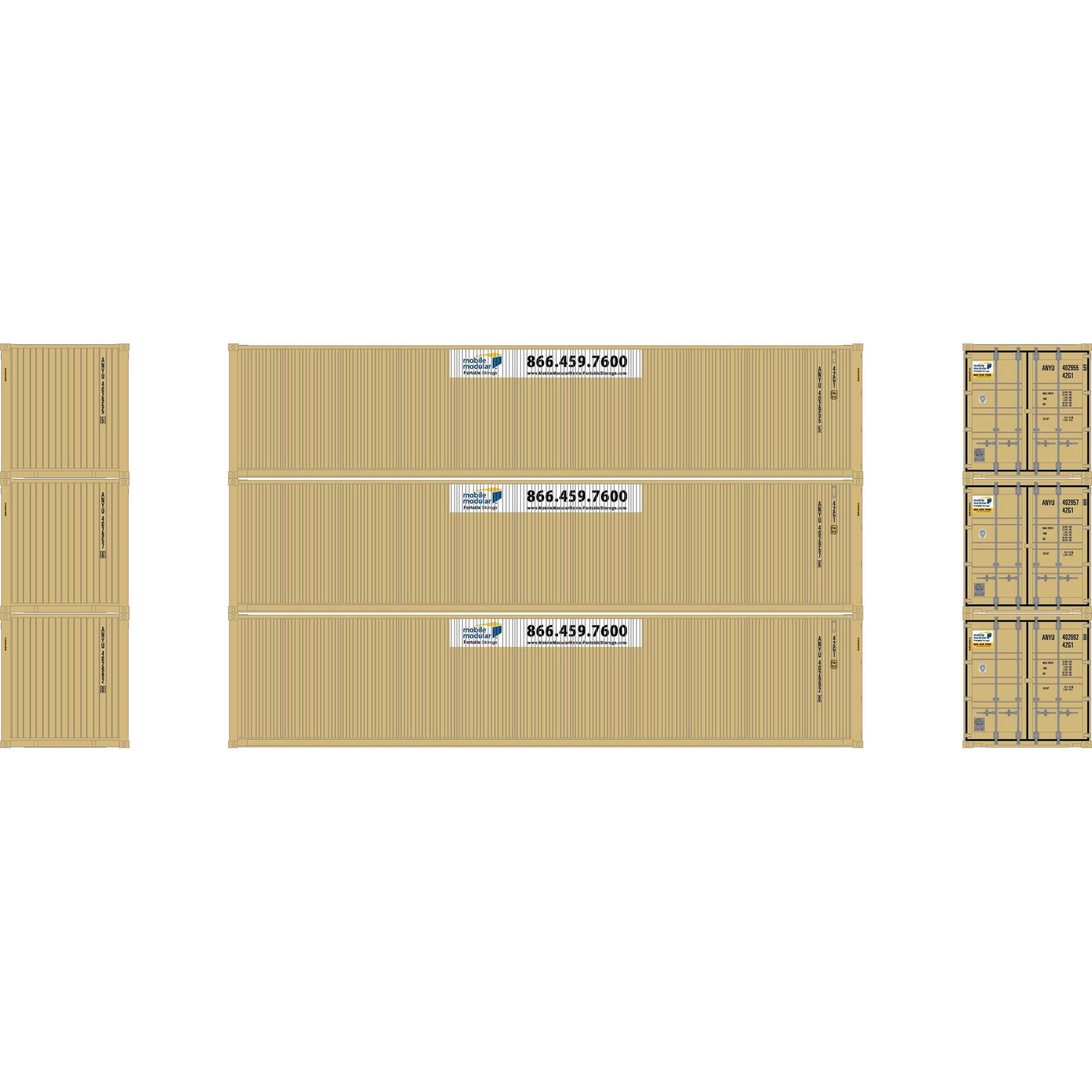 N Scale Containers and Trailers | Midwest Model Railroad