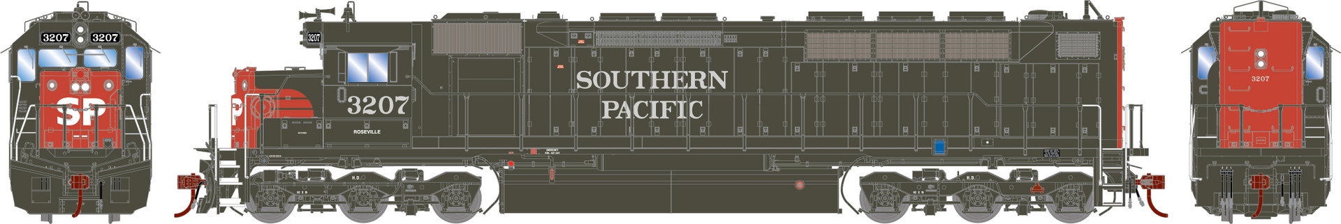 PRE-ORDER: Athearn Genesis 2020 - EMD SDP45 (DCC and Sound) Southern ...