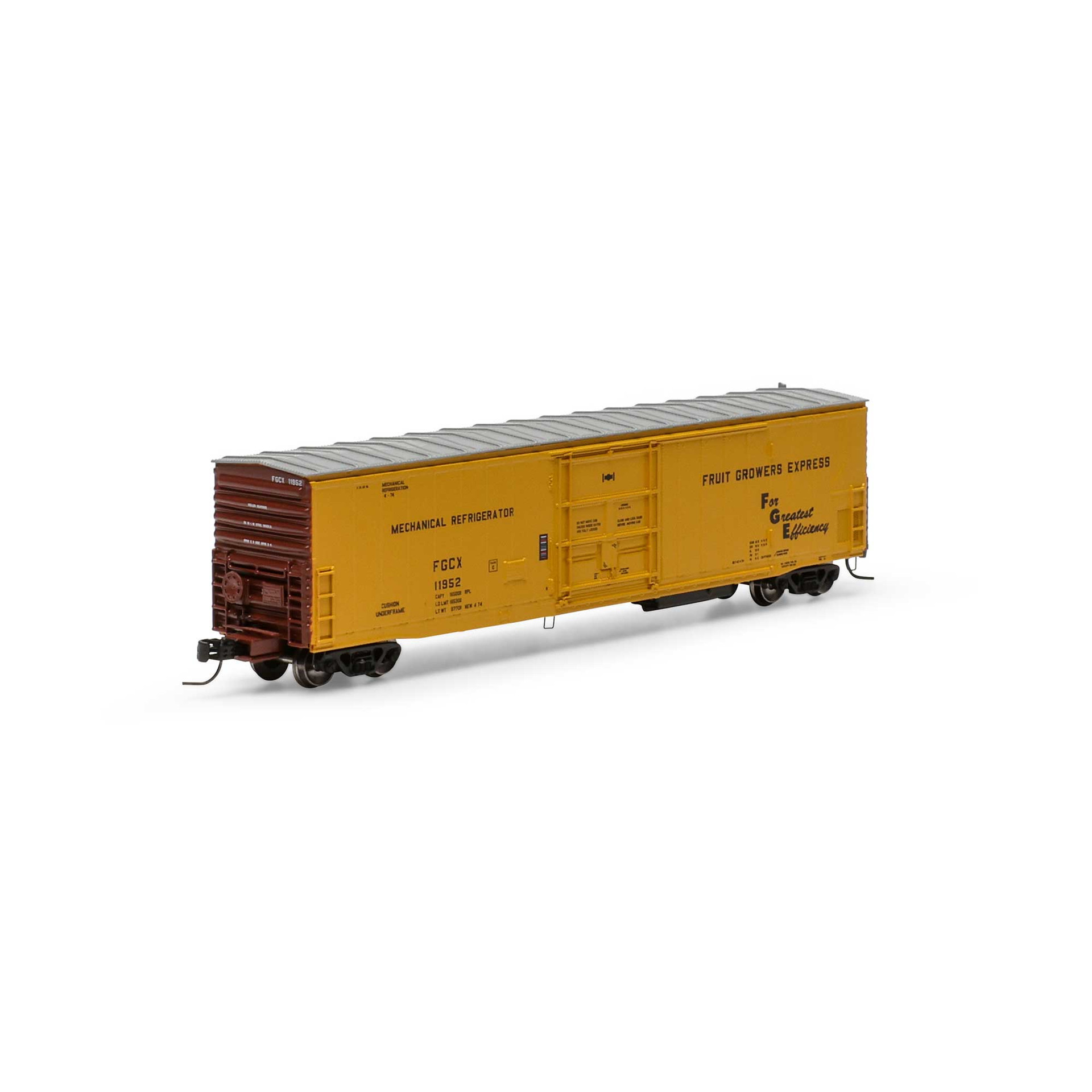 Athearn 1494 - 57' FGE Mechanical Reefer w/ Sound Fruit Growers Express ...