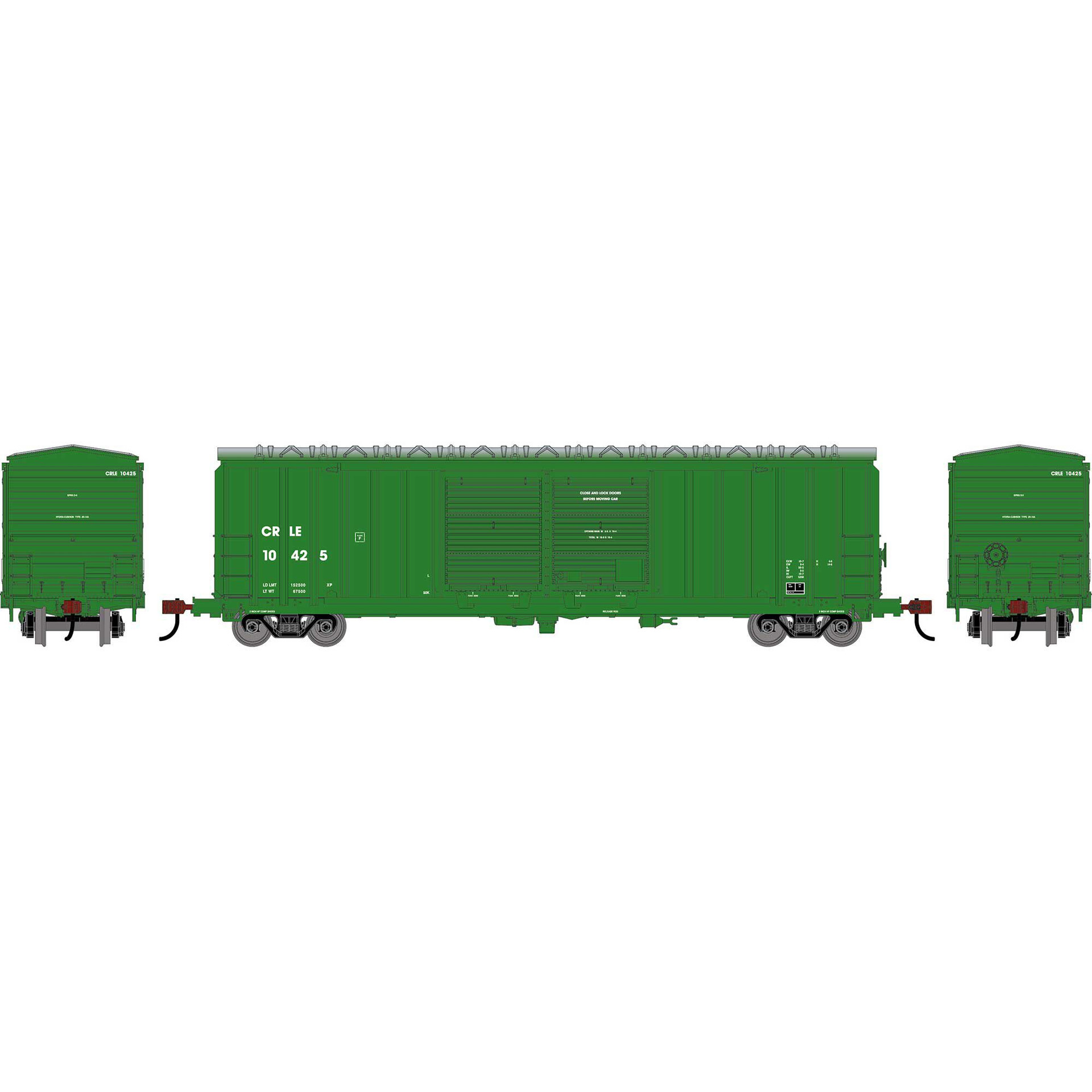 Athearn Roundhouse 1369 - 50' FMC 5283 Double Door Box Car Coe Rail ...