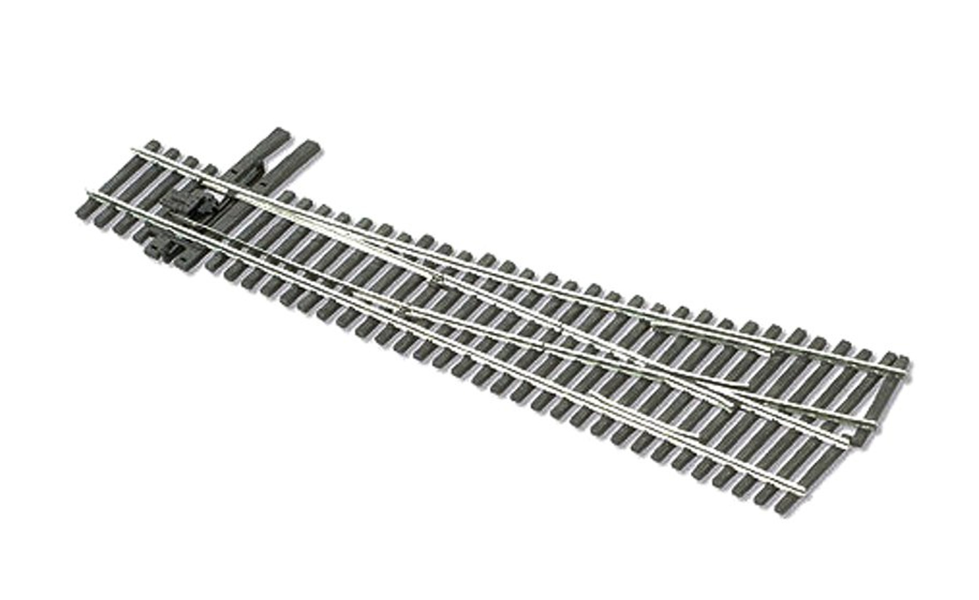 PECO SL-E387 - Code 80 Curved Double Radius Turnout Left Hand (Electrofrog) - N Scale - Midwest ...