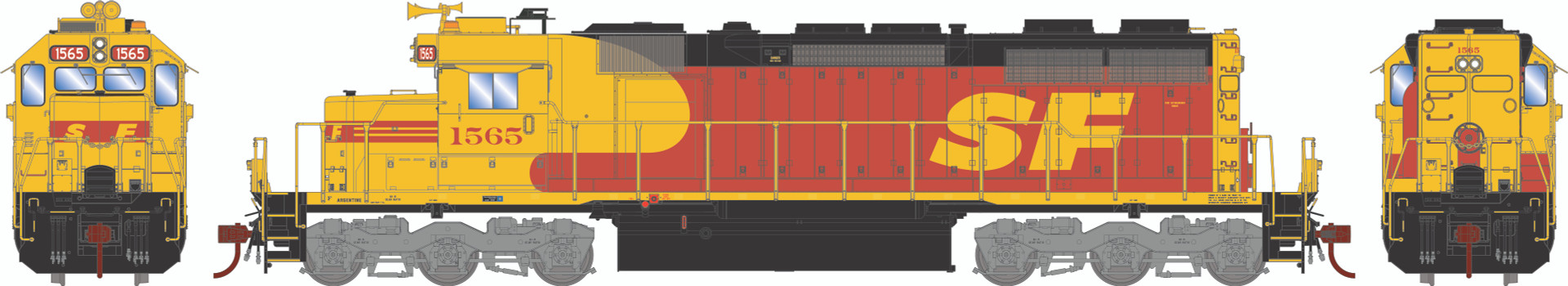 Athearn 1454 - EMD SD39 (DCC and Sound) Atchison, Topeka and Santa Fe ...
