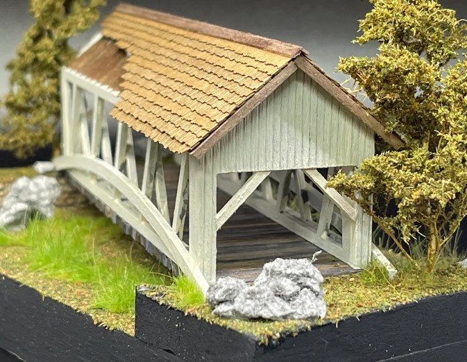Mudd Creek Models 019N - The Covered Bridge - N Scale Kit - Midwest ...