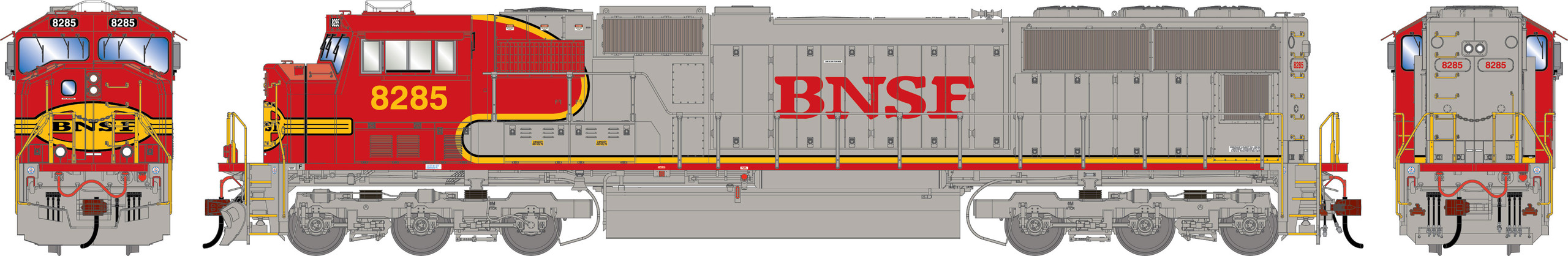 PRE-ORDER: Athearn Genesis 1626 - EMD SD75I (DCC and Sound) BNSF 8285 ...