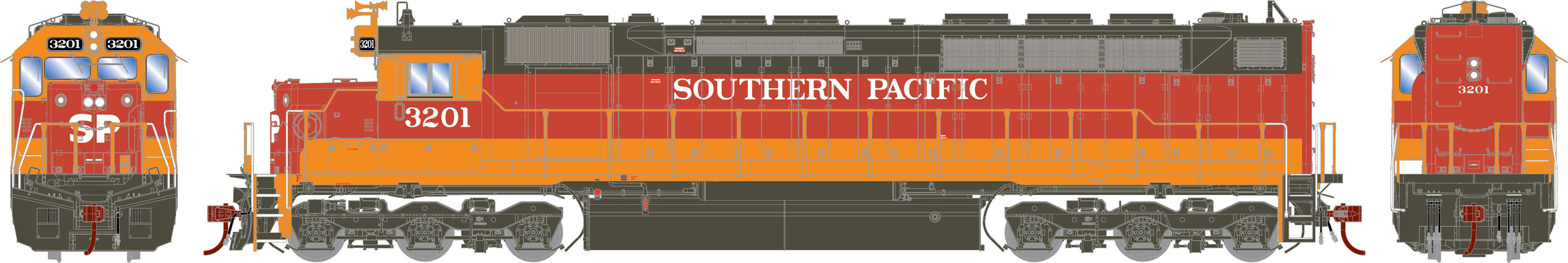 PRE-ORDER: Athearn Genesis 2021 - EMD SDP45 (DCC and Sound) Southern ...