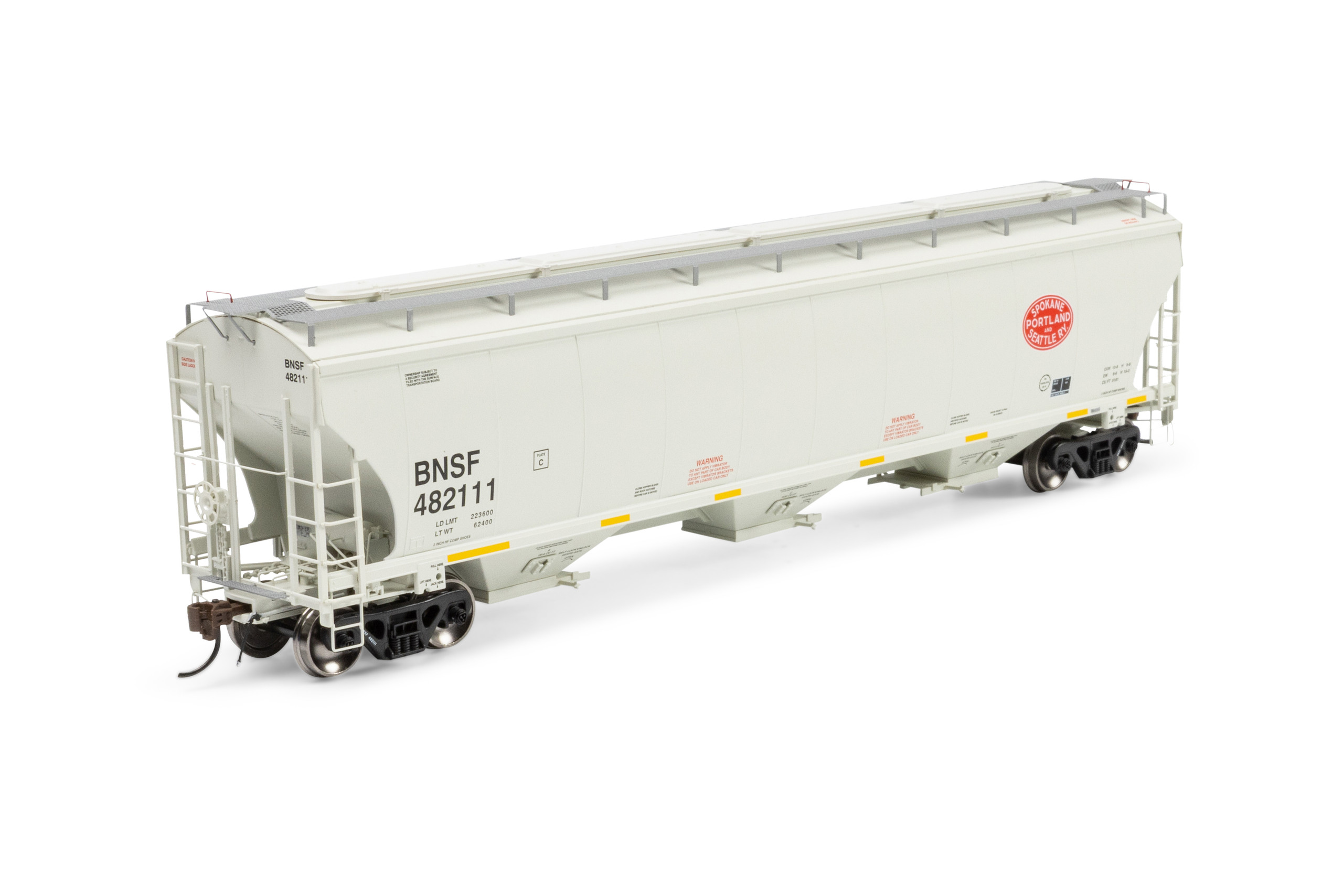 Athearn Genesis 1055 - Trinity 5161 3-Bay Covered Hopper BNSF 482111 SP ...