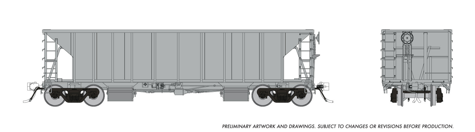 HO Scale Open Hopper | HO Scale Coal Hopper