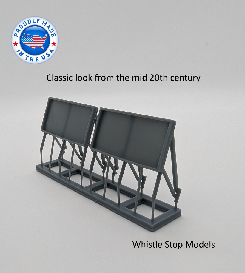 Whistle Stop Models HO2500 - 2 Small Billboards - HO Scale - Midwest ...