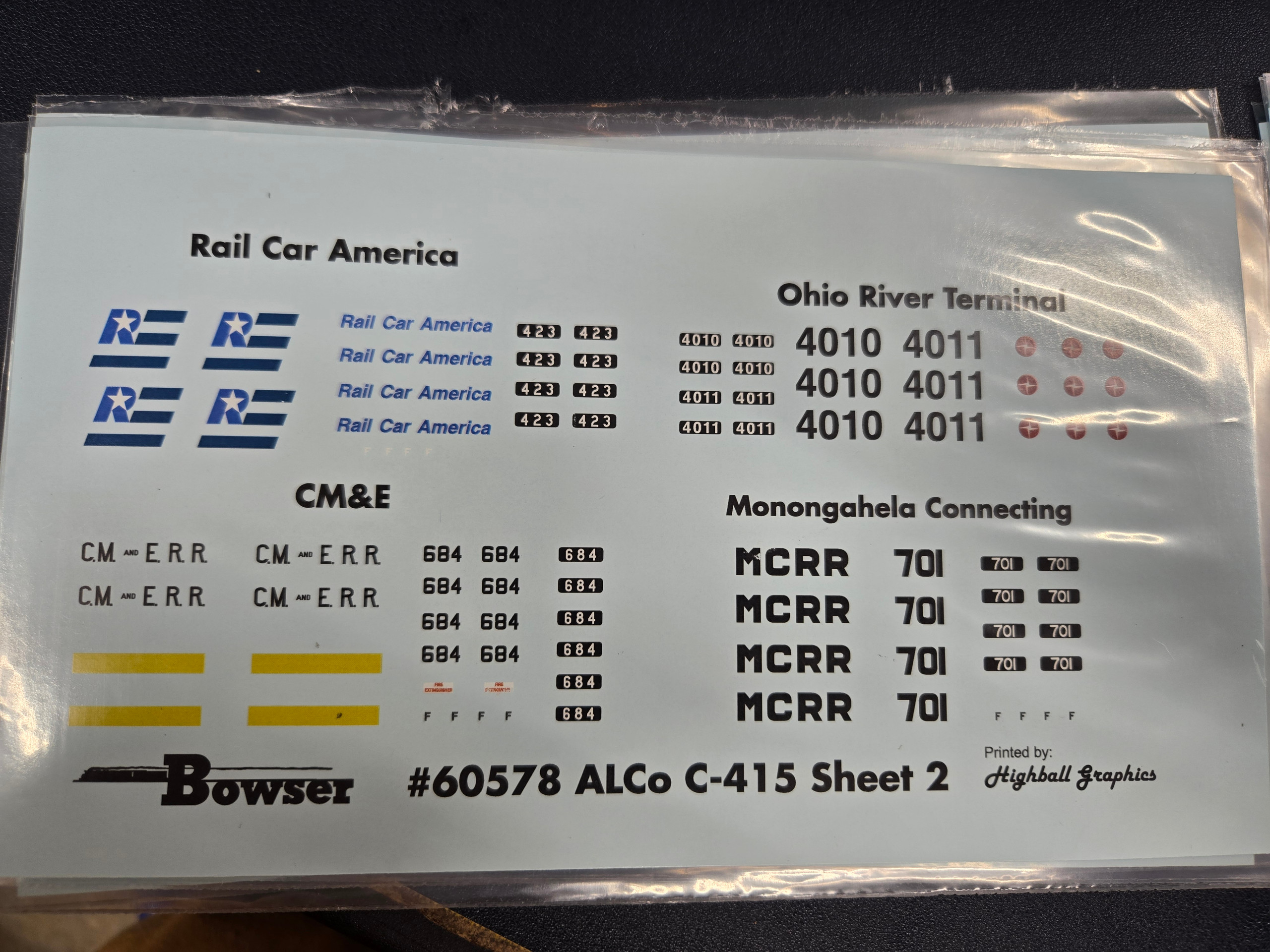 Model Train Decals | Midwest Model Railroad