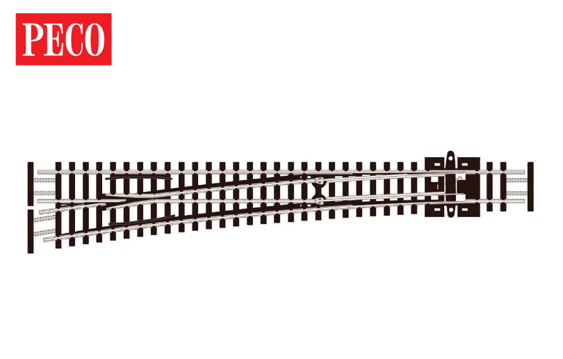PECO SL-E383F - Code 55 Double Crossover (Electrofrog) - N Scale ...