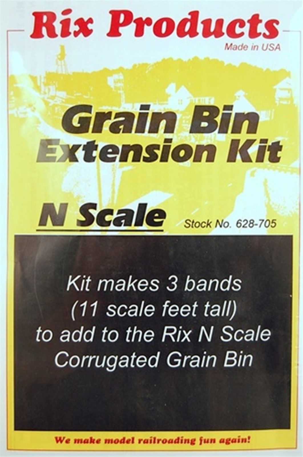 Rix Products 628-0304 - 33 ft Grain Bin - HO Scale - Midwest Model Railroad