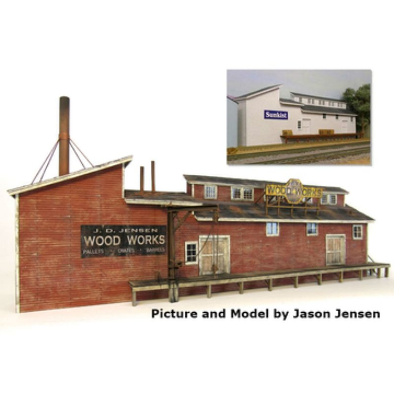 Showcase Miniatures 2009 - Sunkist Packing Shed - HO Scale Kit ...