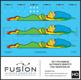 Fusion Scale Graphics GRAFF105-87 - Marge TTGX NS 698143 Autorack ...