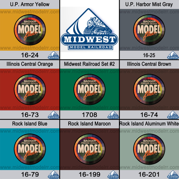 Badger MODELflex Paint - 16-109 Gloss Orange - Midwest Model Railroad
