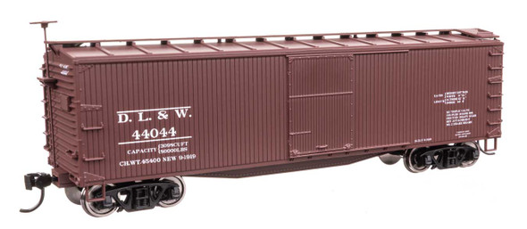 Walthers Mainline 910-40177 - 40' Double Sheathed Wood Boxcar Delaware, Lackawanna & Western (DL ...