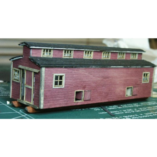 RslaserKits 2453 - 24 ft MOW/Logging Caboose - HOn3 - HO Scale Kit ...
