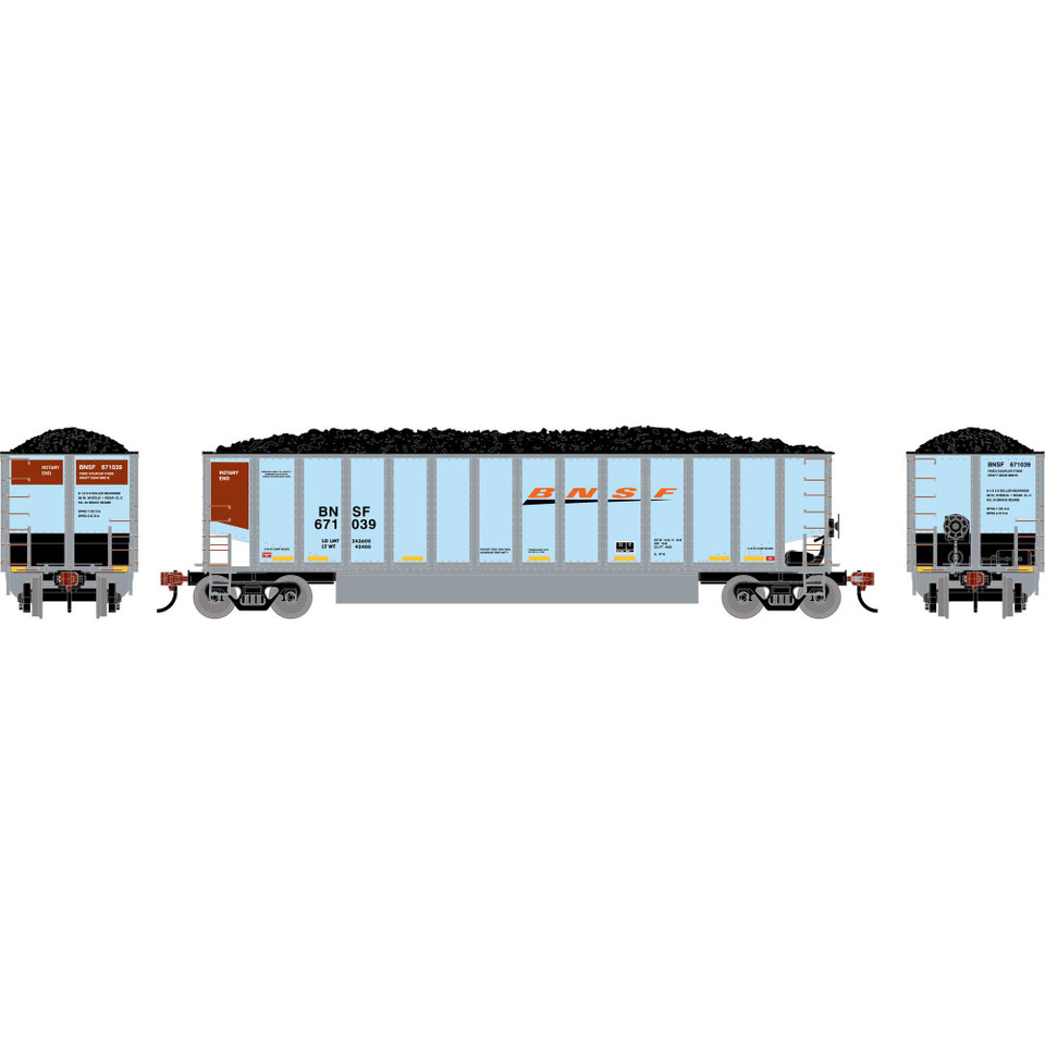 Athearn 2289 - Bethgon Coalporter w/Coal Load BNSF 671039 - HO Scale ...