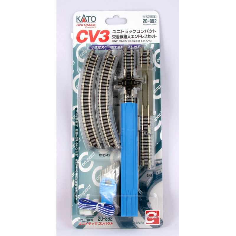 Kato 20-891 - CV-2 Unitrack Compact Multi-purpose Turnout Set - N Scale ...