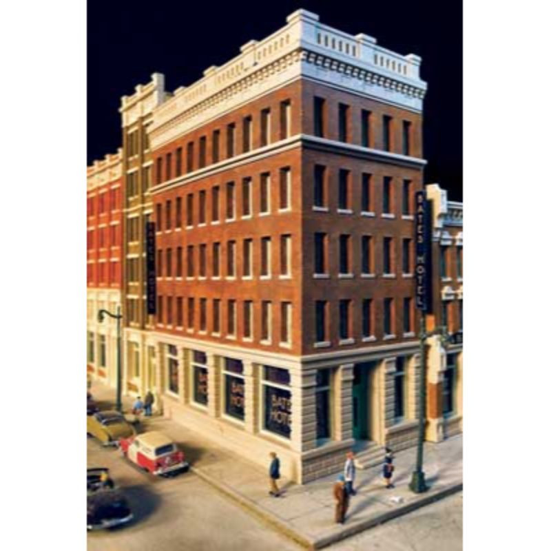 Lunde Studios NK-17 - Bates Hotel - N Scale Kit - Midwest Model Railroad