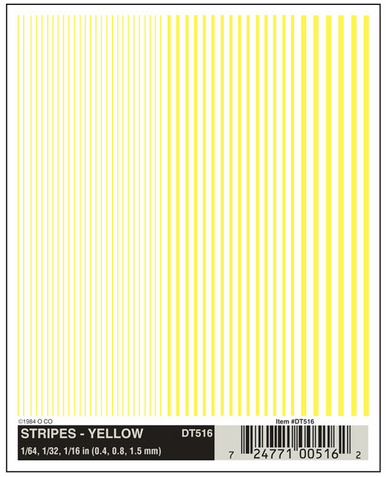 Woodland Scenics D516 - Stripes Yellow - Midwest Model Railroad