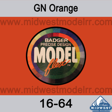 Badger MODELflex Paint - 16-64 GN Orange - Midwest Model Railroad