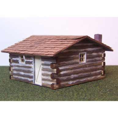 RslaserKits 2016 - Log Cabin - HO Scale Kit - Midwest Model Railroad