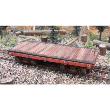 Phoenix Model Buildings 2403 - 24 ft Flat Car - HO Scale Kit - Midwest ...