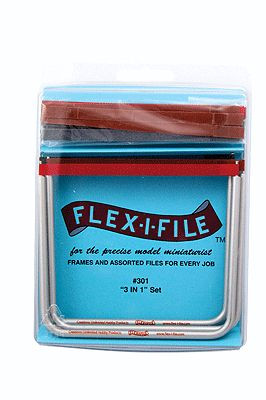 Flex-i-File 301 - 3-in-1 - 3 Frames plus 7 Each Fine, Medium & Coarse ...