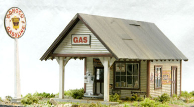 Banta Modelworks 2109 - 1930's-40's Era Gas Station - HO Scale Kit ...