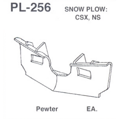 Details West PL-256 - Snow Plow: CSX, NS - HO Scale - Midwest Model ...