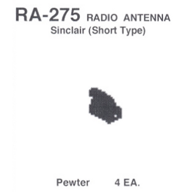 Details West RA-275 - Radio Antenna Sinclair (Short Type) - HO Scale - Midwest Model Railroad