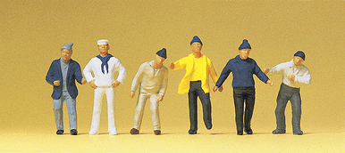 Preiser 14063 - Working People, Ships crew - HO Scale - Midwest Model ...