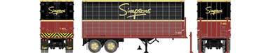 Rapido 403081 - 26' Can-Car Dry Van Trailer Simpsons T440 - HO Scale ...