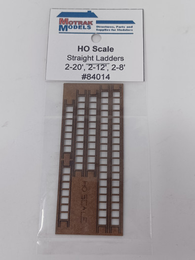 Motrak Models 84014 - Laser-Cut Ladders - HO Scale Kit - Midwest Model ...