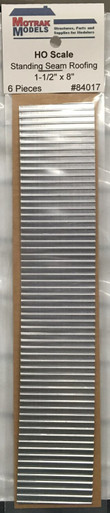 Motrak Models 84017 - Standing Seams Metal Roofing - HO Scale Kit ...