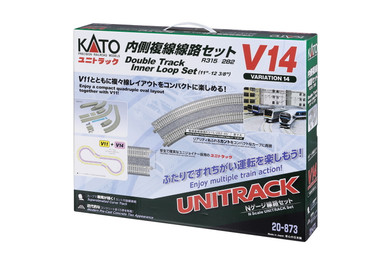 Kato 20-873 - V14 Double Track Inner Loop Set - Concrete Ties - N Scale ...