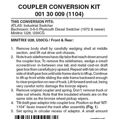 Micro-Trains Line 001 30 009 - Locomotive Coupler Conversion Kit Atlas ...