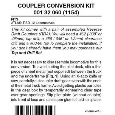 Micro-Trains Line 001 32 060 - Pilot Locomotive Coupler Conversion Kit ...