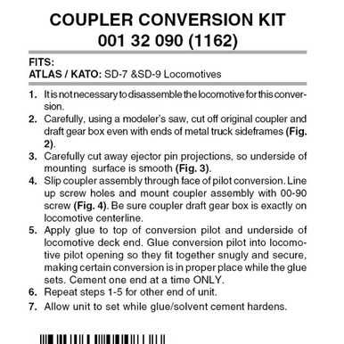 Micro-Trains Line 001 32 090 - Pilot Locomotive Coupler Conversion Kit ...