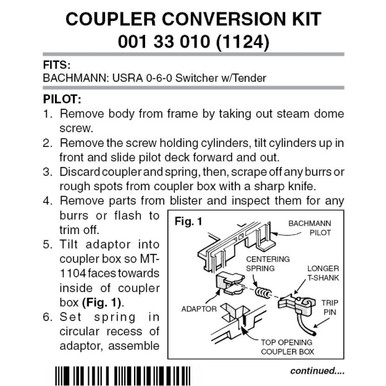 Micro-Trains Line 001 33 010 - Pilot Locomotive Coupler Conversion Kit ...