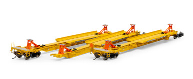 Athearn 41092 - 57' Trinity Spine Car Articulated 3 Unit Set TTRX ...