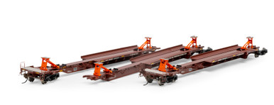 Athearn 41102 - 57' Trinity Spine Car Articulated 3 Unit Set BNSF ...