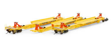 Athearn 15536 - 57' Trinity Spine Car Articulated 3 Unit Set TTRX ...
