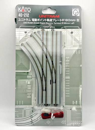 Kato 40-212 - UNITRAM Street Track Electric Turnout Left - N Scale ...
