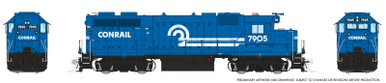 PRE-ORDER: Rapido 38049 - EMD GP38 Ext Cab (DC Silent) Conrail (CR) 7905 - HO Scale - Midwest ...