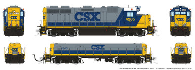 PRE-ORDER: Rapido 39528 - EMD GP39 Mother+Slug (DCC and Sound) CSX (CSXT) #4285 + #1045 YN2 - HO ...