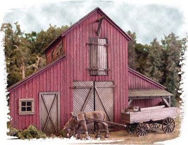 Bar Mills 0502 - The Barn at Jackson Corners - HO Scale Kit - Midwest ...