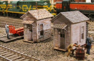 Bar Mills 0792 - Twin Crossing Shacks - HO Scale Kit - Midwest Model ...